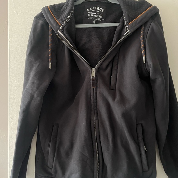 Fat Face | Sweaters | Fat Face Charcoal Hoodie | Poshmark